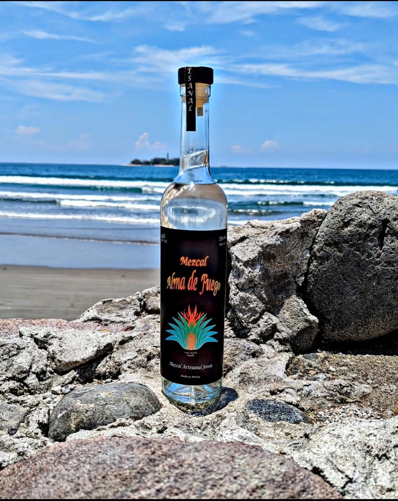 Mezcal Alma de Fuego.